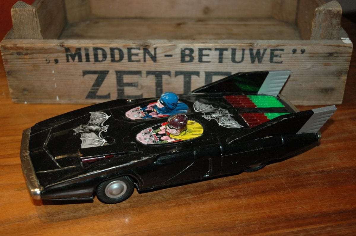 Alps - Firebird Batmobile with Batman and Robin - Vintage Spacetoys