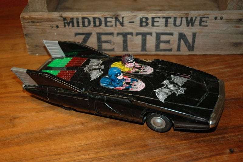 Alps - Firebird Batmobile with Batman and Robin - Vintage Spacetoys