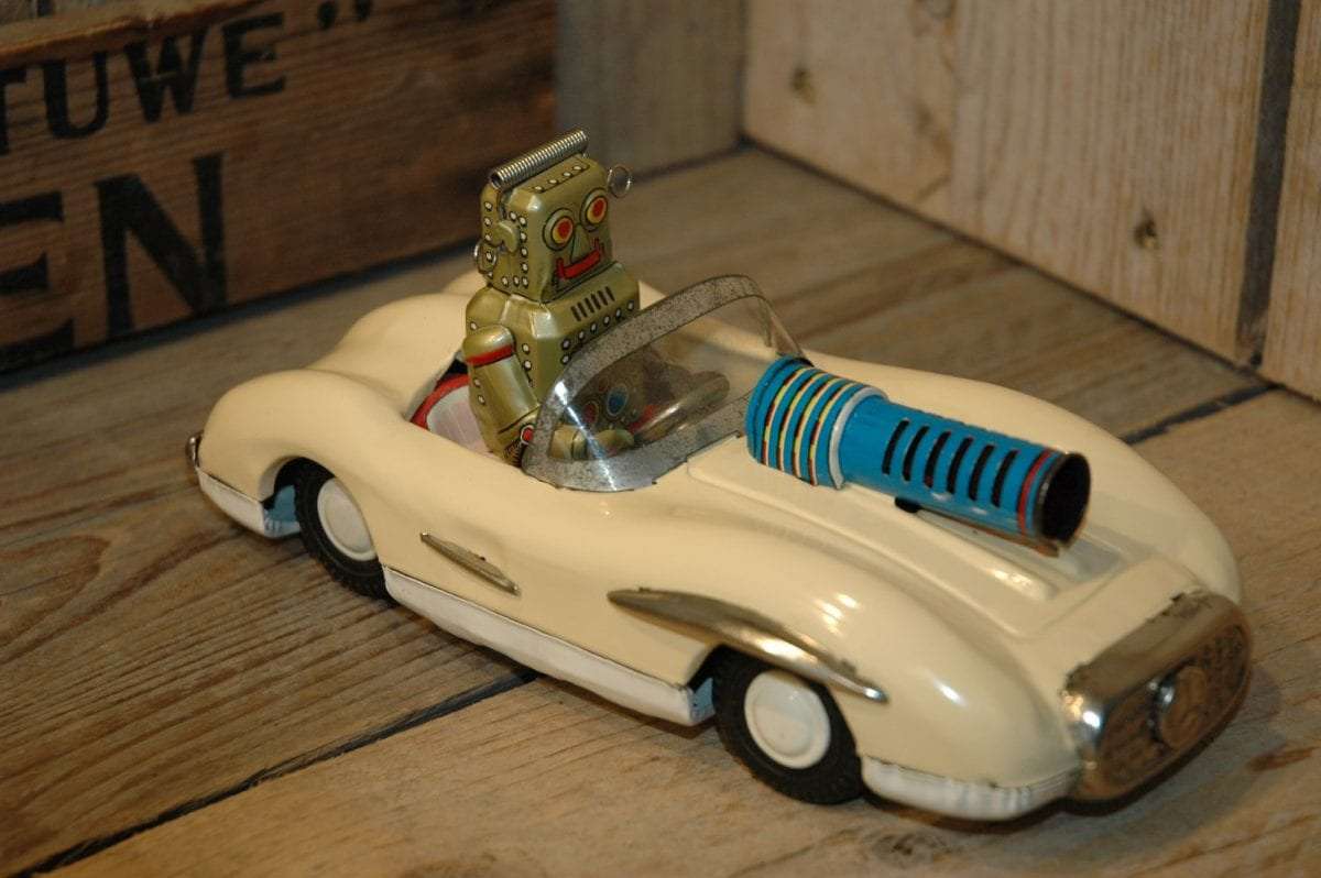 Cragstan / Asahi Toy - Space Robot Car - Vintage Spacetoys