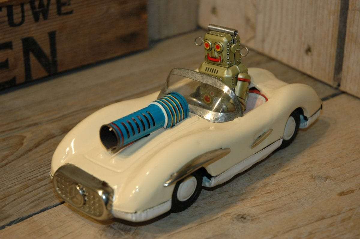 Cragstan / Asahi Toy - Space Robot Car - Vintage Spacetoys