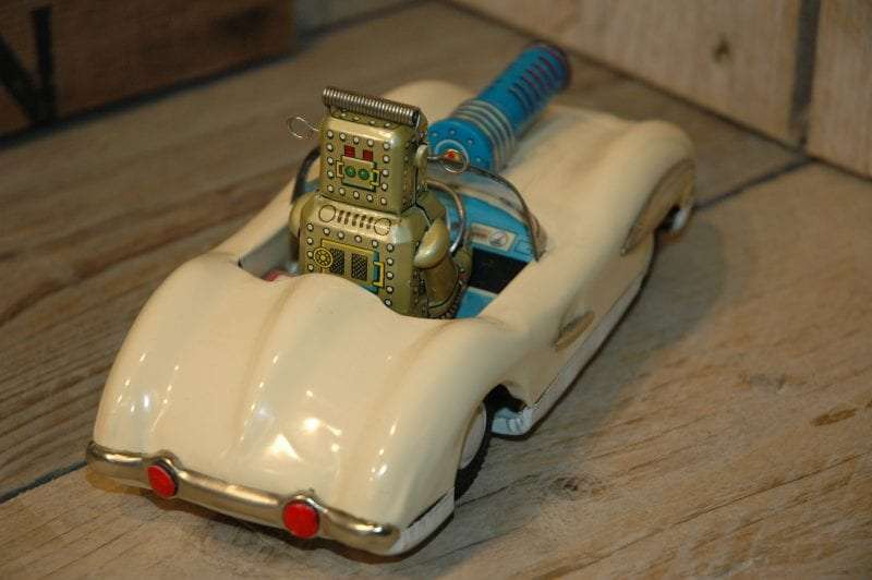 Cragstan / Asahi Toy - Space Robot Car - Vintage Spacetoys