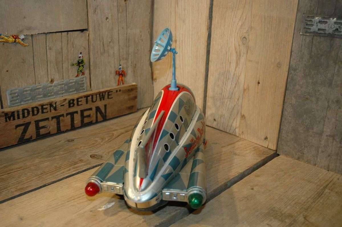 Modern Toys - Sonicon Rocket Patterned Variation - Vintage Spacetoys