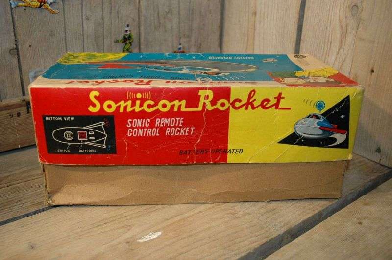Modern Toys - Sonicon Rocket Patterned Variation - Vintage Spacetoys