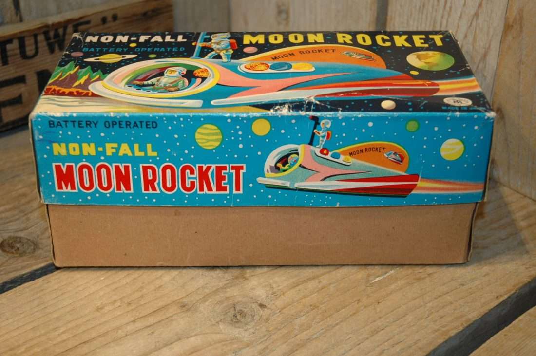 Modern Toys - Non Fall Moon Rocket - Vintage Spacetoys